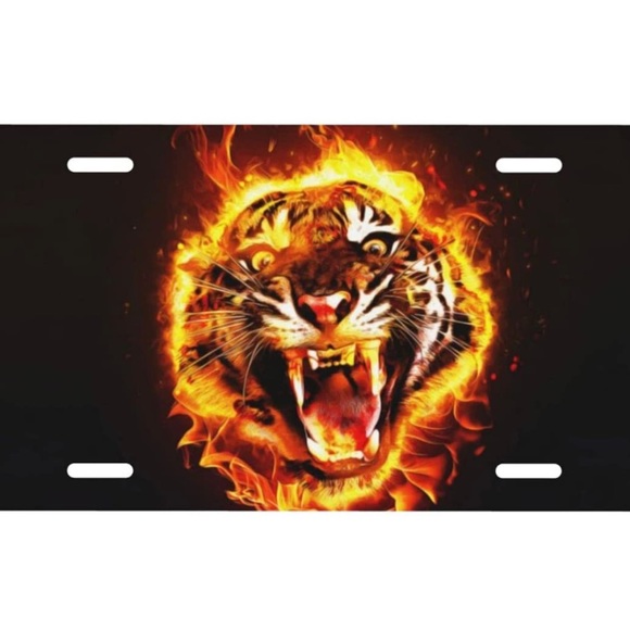 Other | License Plate For Front Of Car Tiger License Plate Horror ...